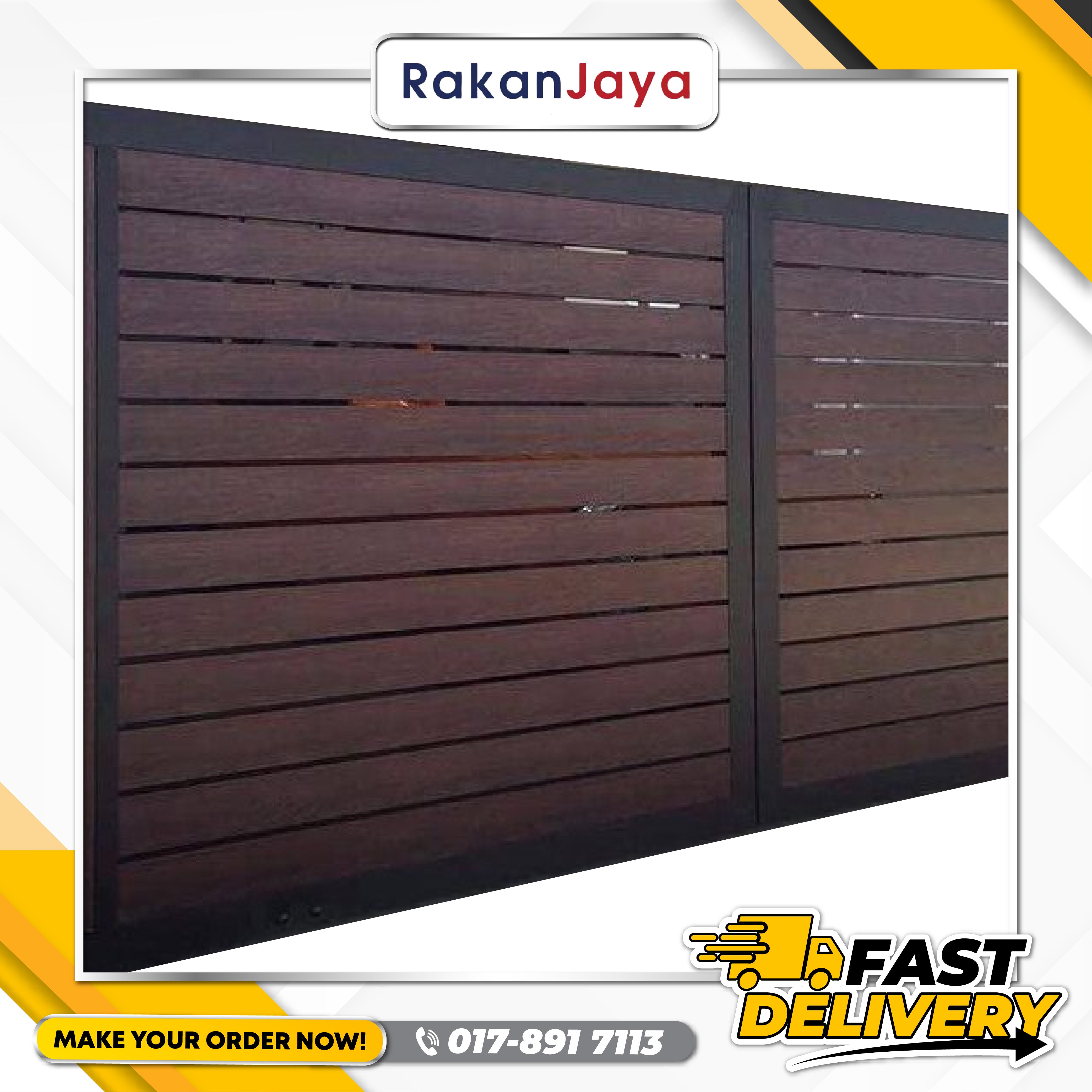 ALUMINIUM GATE PANEL (4" X 3/4") – Rakan Jaya Hardware