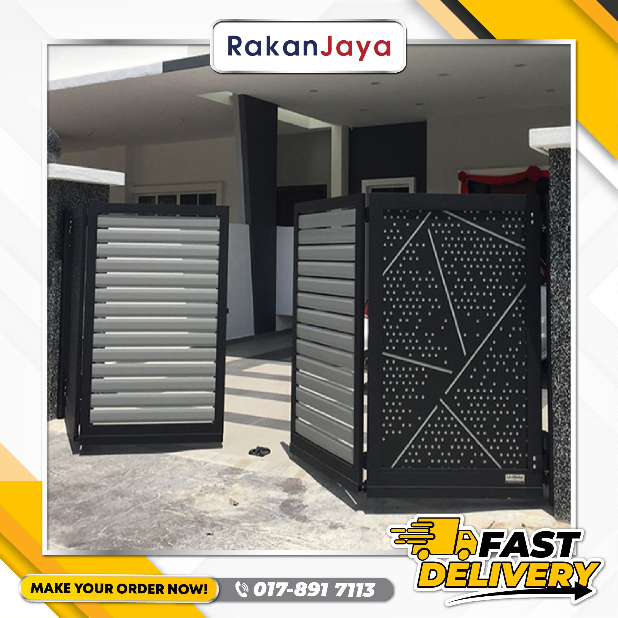 ALUMINIUM GATE PANEL (4" X 3/4") – Rakan Jaya Hardware