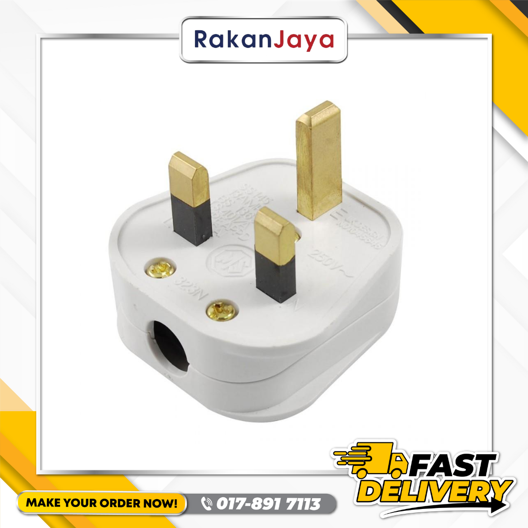 13AMP FUSED PLUGS (SIRIM) – Rakan Jaya Hardware