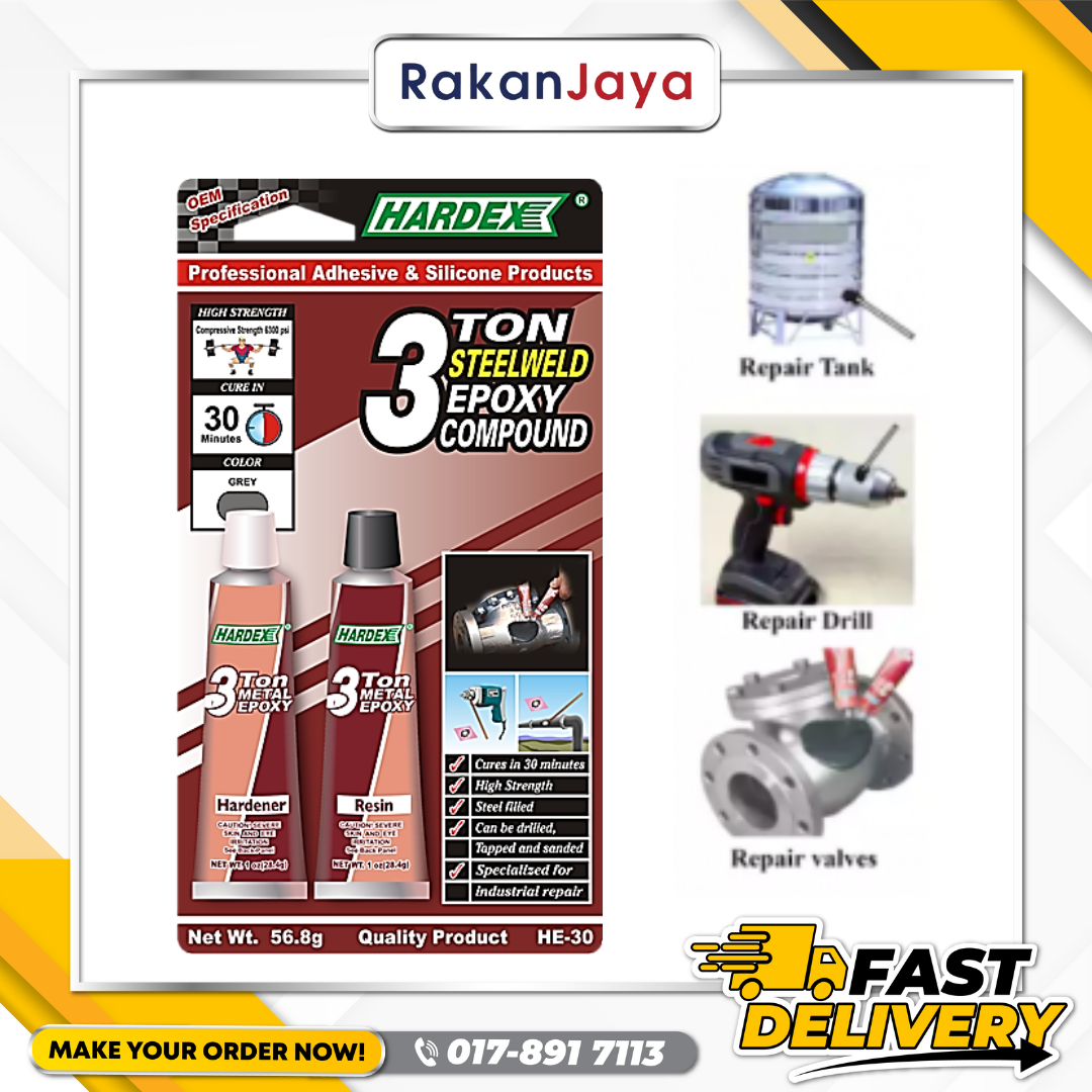 HARDEX 3TON EXPOXY COMPOUND – Rakan Jaya Hardware